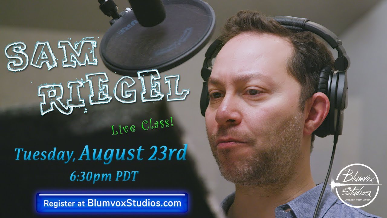 Sam Riegel at Blumvox Studios! - Tuesday August 23rd, 2022 - YouTube