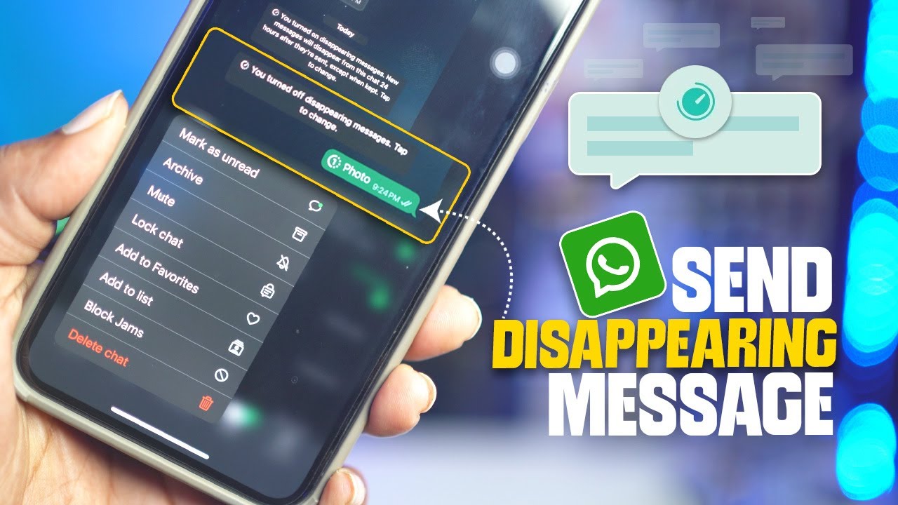 How to Send Disappearing Text, Images, and Videos on WhatsApp iPhone ...