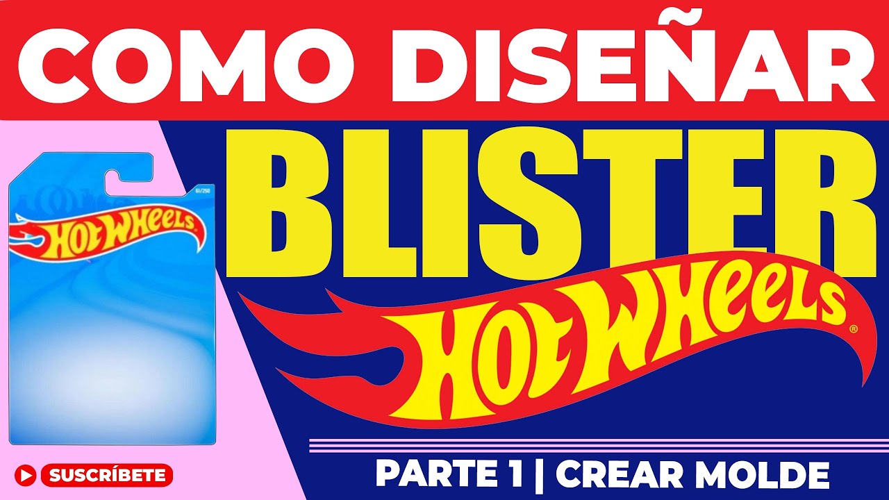 BLISTER PARA HOT WHEELS | PARTE 1 | MOLDE - YouTube