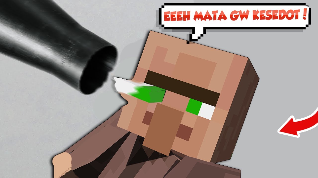 DENGAN VACUUM CLEANER INI AKU BISA NYEDOT VILLAGER MINECRAFT INI SAMPE ...