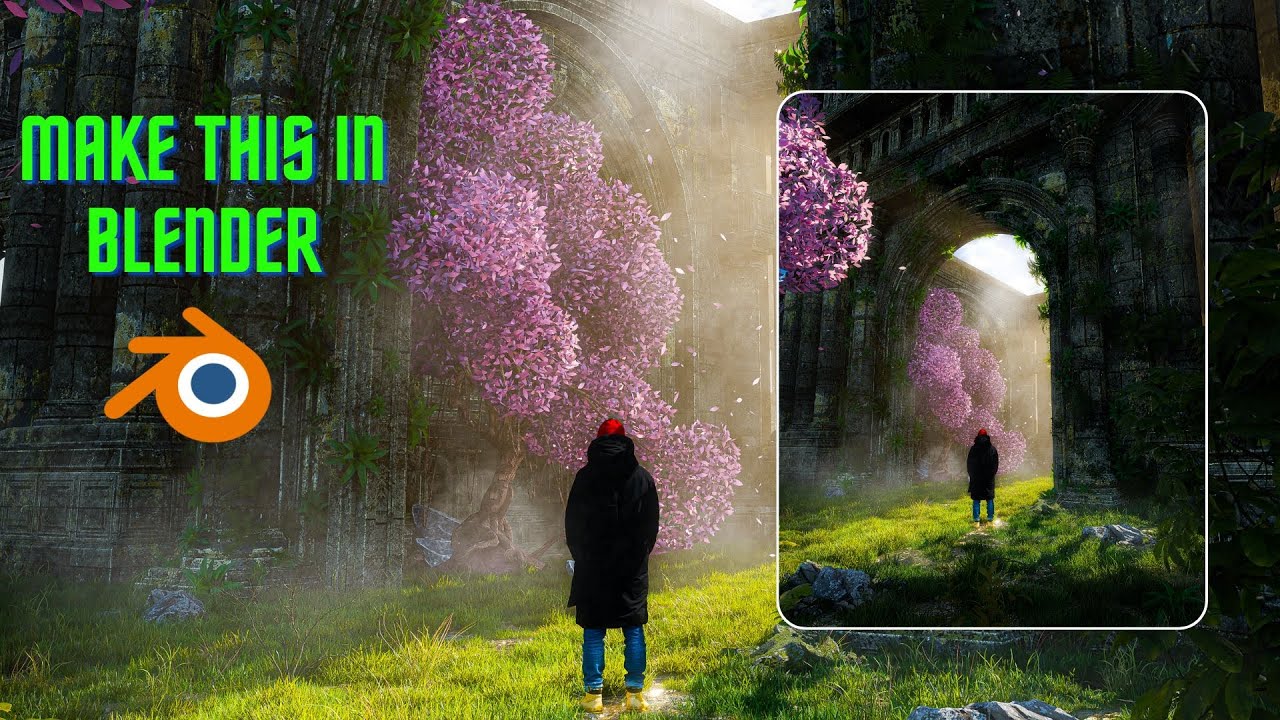 Make This Cinematic Fantasy Scene in Blender | Full Environment ...