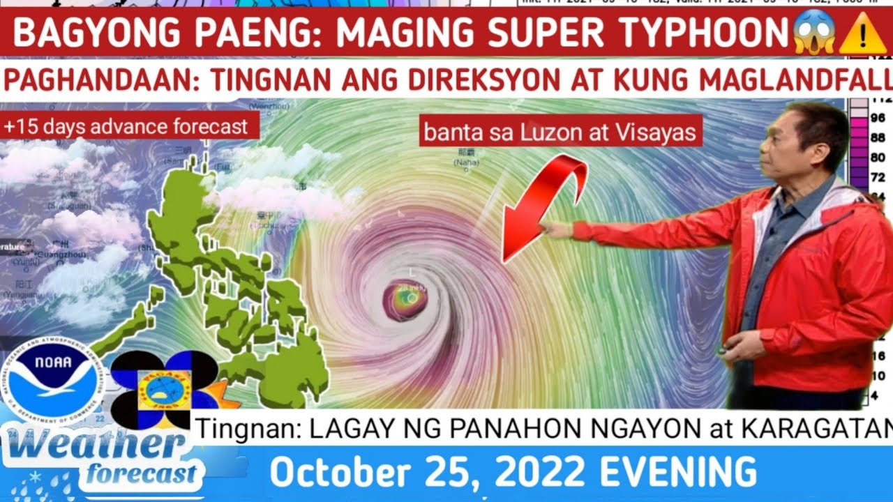 BAGYONG PAENG: PARATING NA⚠️ MAGLANDFALL?⚠️TINGNAN⚠️ WEATHER UPDATE ...