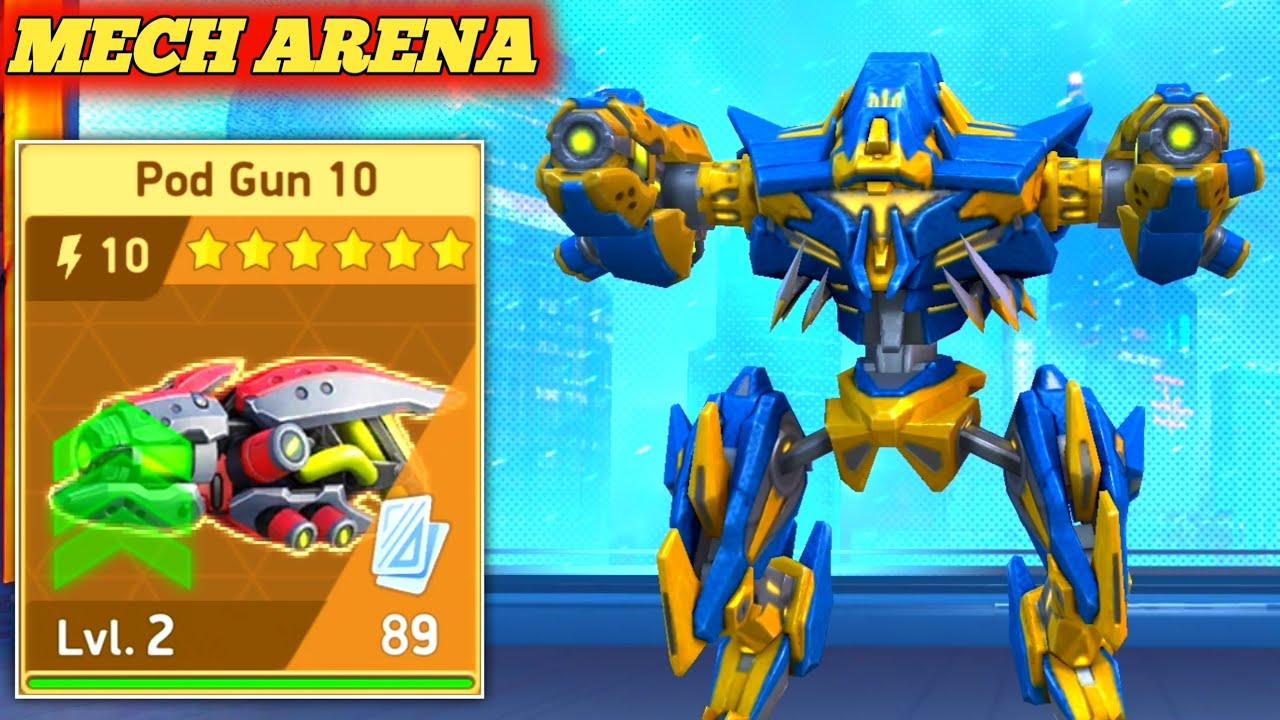 Hemlock with Pod Gun 10 Gameplay - Mech Arena - YouTube
