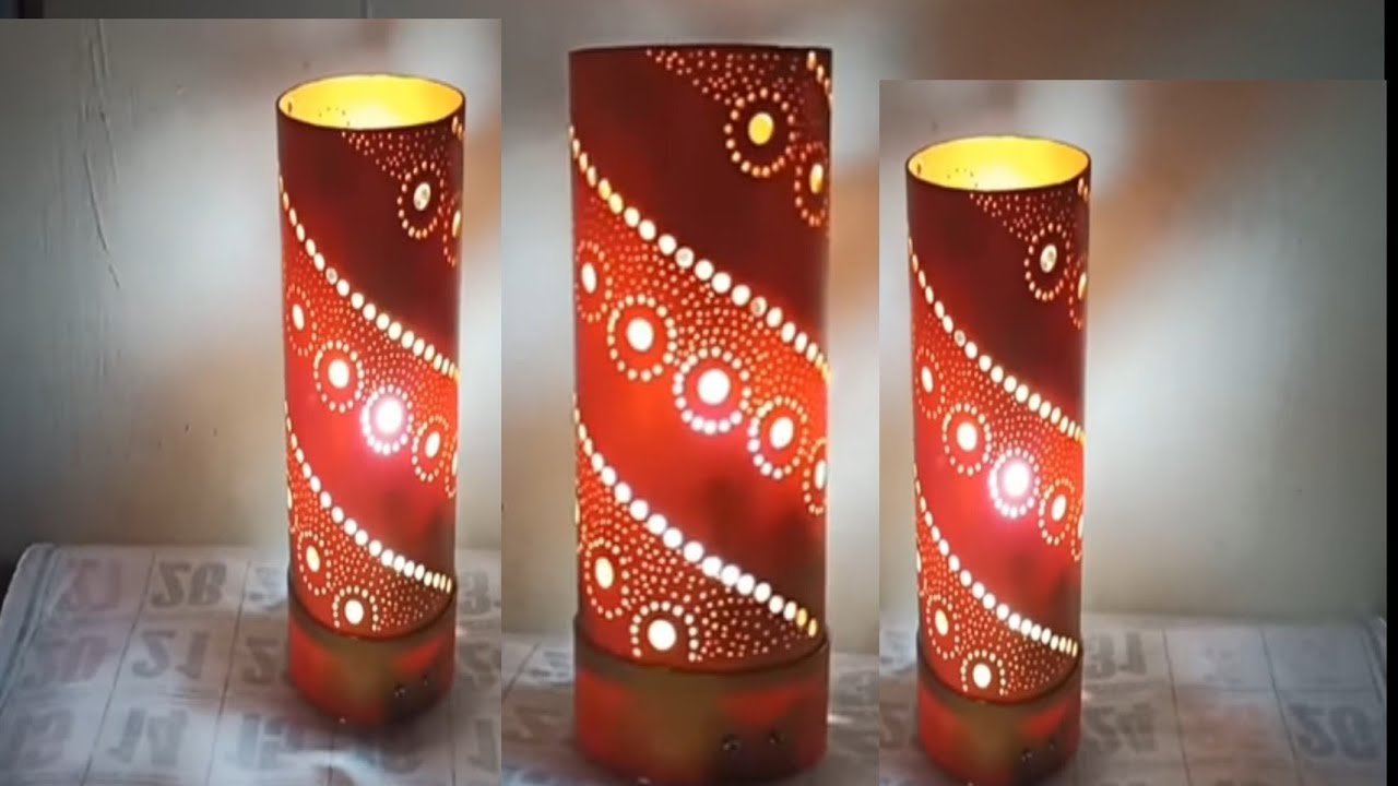 Desk lamp | Decorative light | light decor | home decor | Using PVC ...