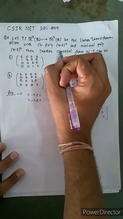 CSIR NET DEC 2019 LINEAR ALGEBRA/CSIR NET MATHEMATICS/CSIR NET 2021/CSIR NET MATHS SOLUTION # ...