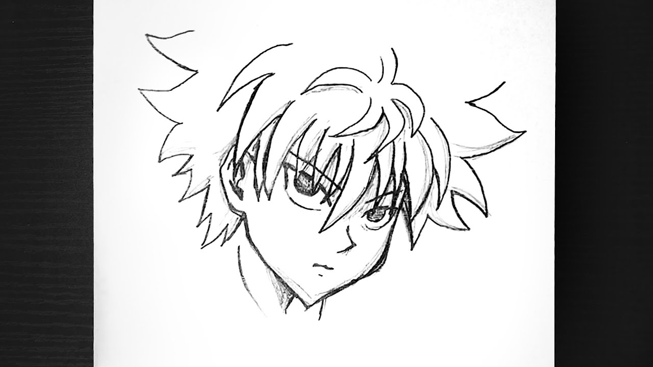 How to draw Killua | Hunter x Hunter Anime drawing tutorial step by ...