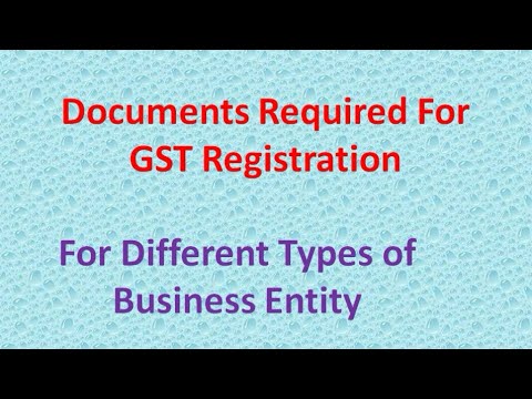 GST Registration Documents Required Complete Process Check List - YouTube