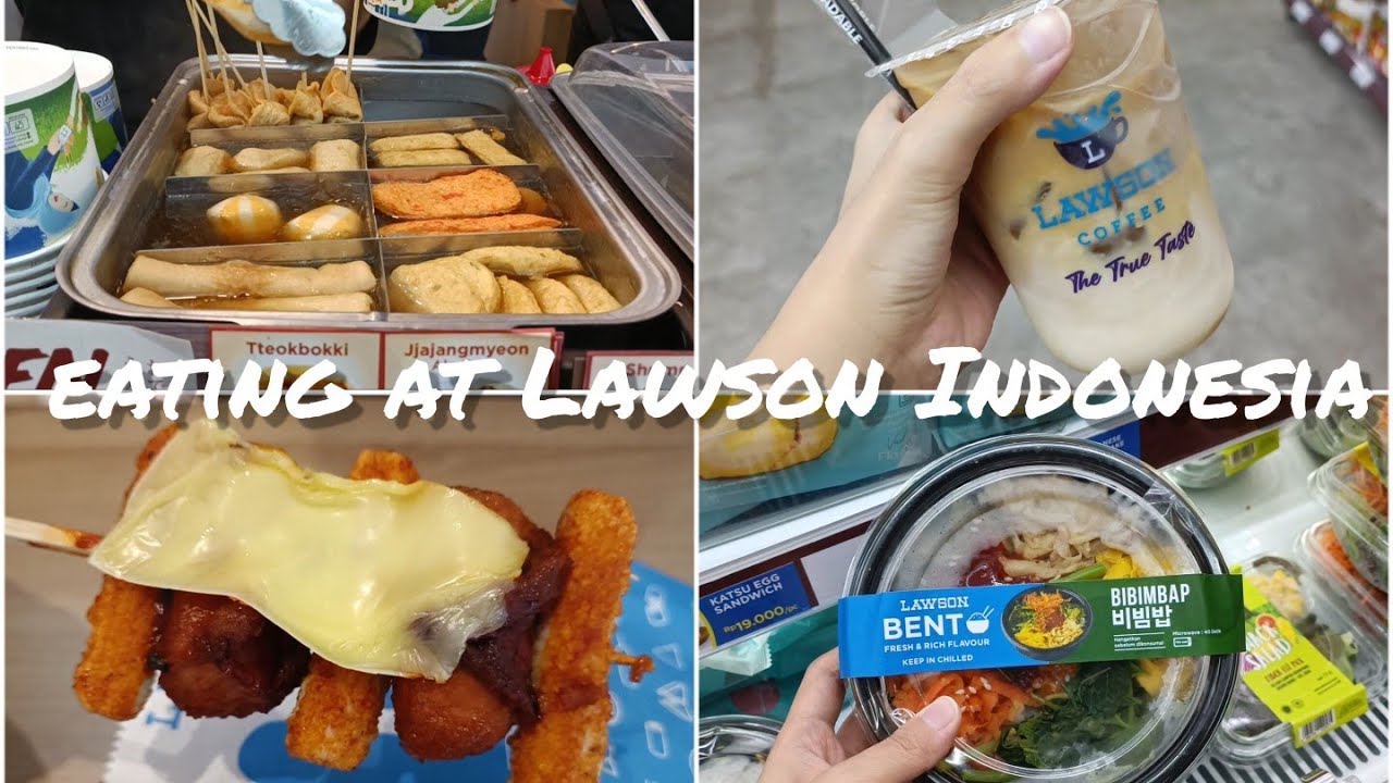 Nyobain berbagai macam makanan di Lawson Indonesia | Everything i ate ...