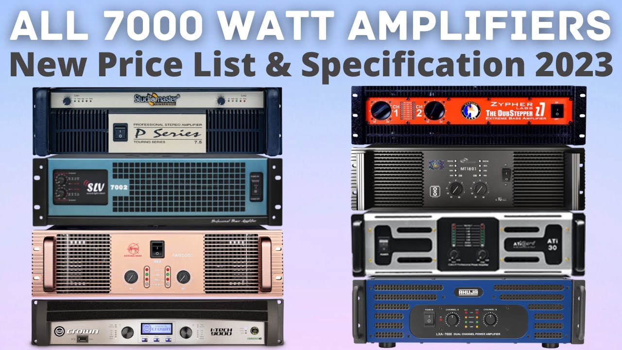 All 7000 Watt Amplifiers New Price List & Specification 2023 || All 7k ...