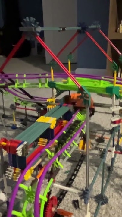 My k'nex roller coaster - YouTube