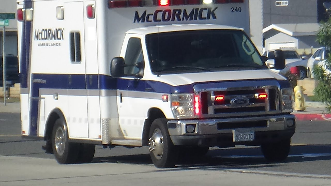 McCormick Ambulance Responding - YouTube