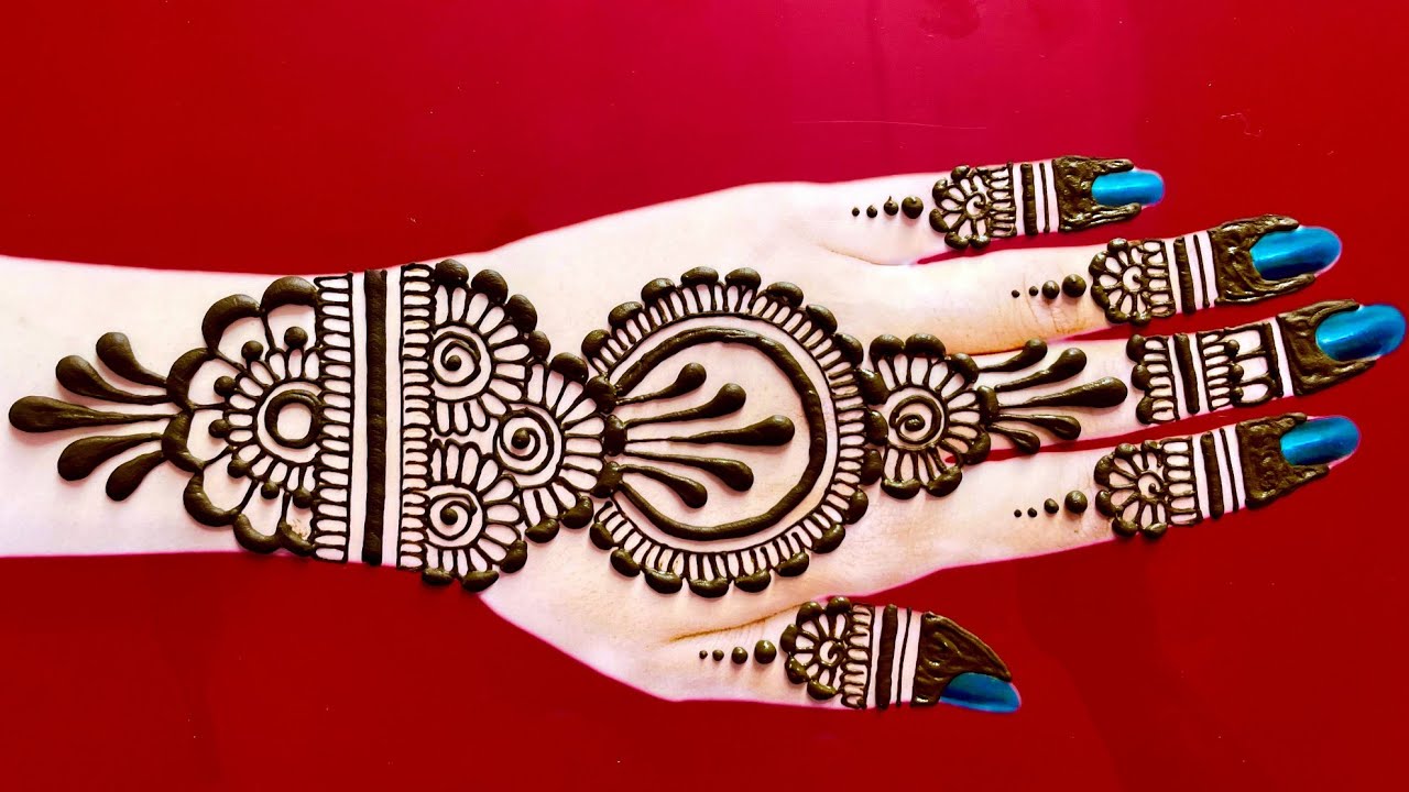 Eid special new mehndi design for backside|mehandi ka design|simple ...