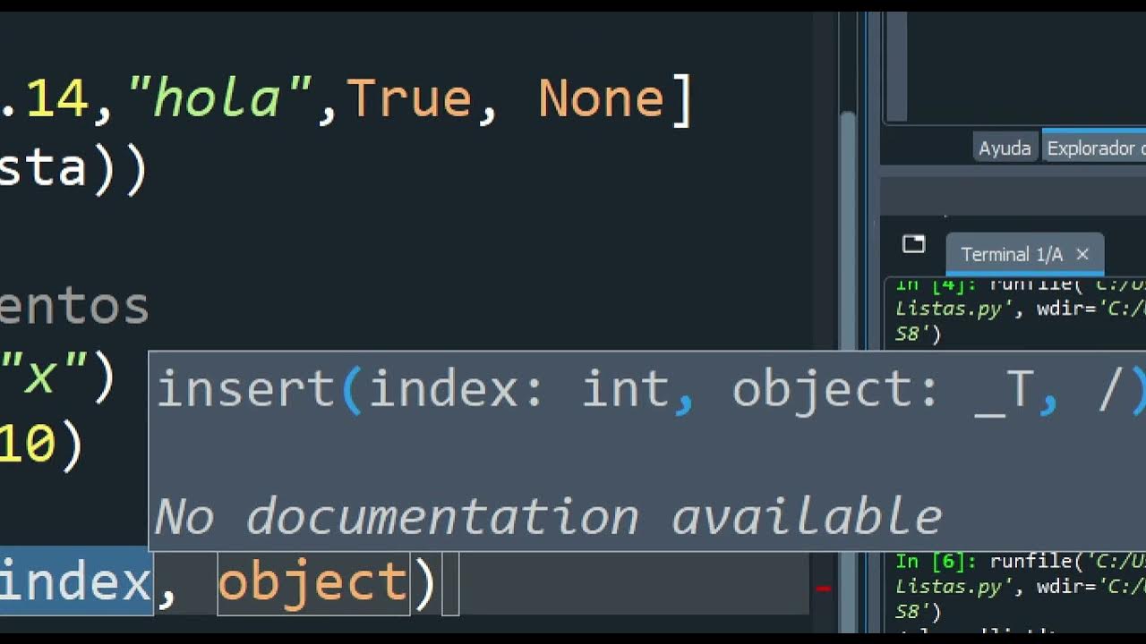 Listas y Tablas en Python - YouTube