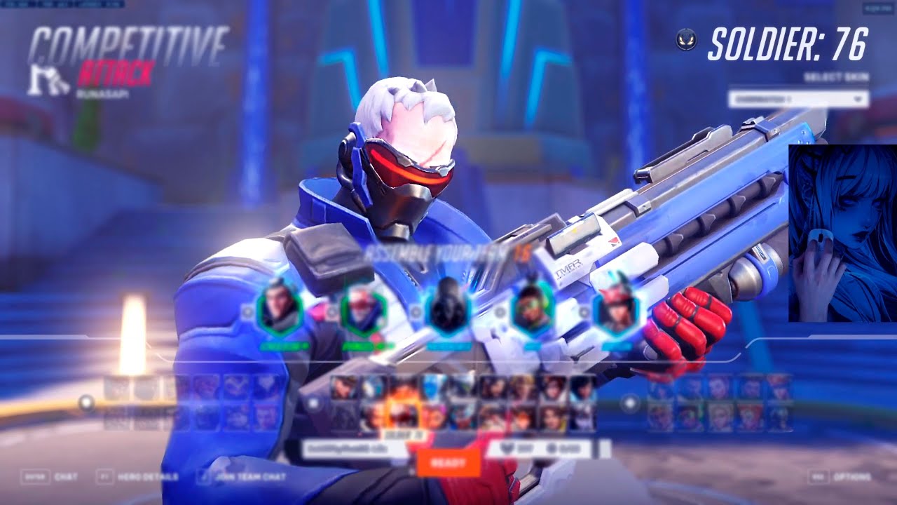 GALE SOLDIER 76 GAMEPLAY ON RUNASAPI - OVERWATCH 2 SEASON 11 - YouTube