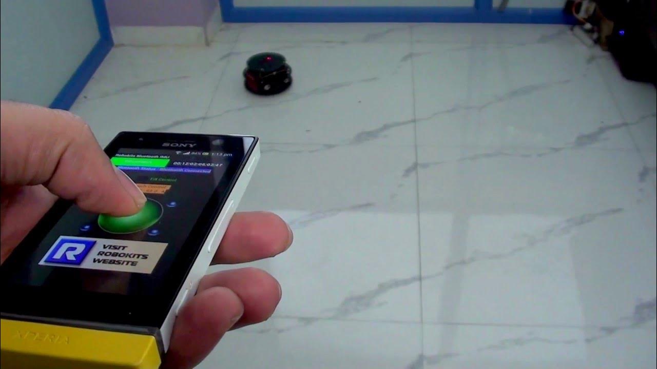Android Controlled Bluetooth Based Robot - Robokits Roundbot with Rhino ...