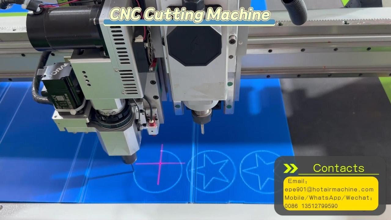 Automatic CNC Cutting Machine Equipped with Oscillating Knife and Milling Knife - YouTube