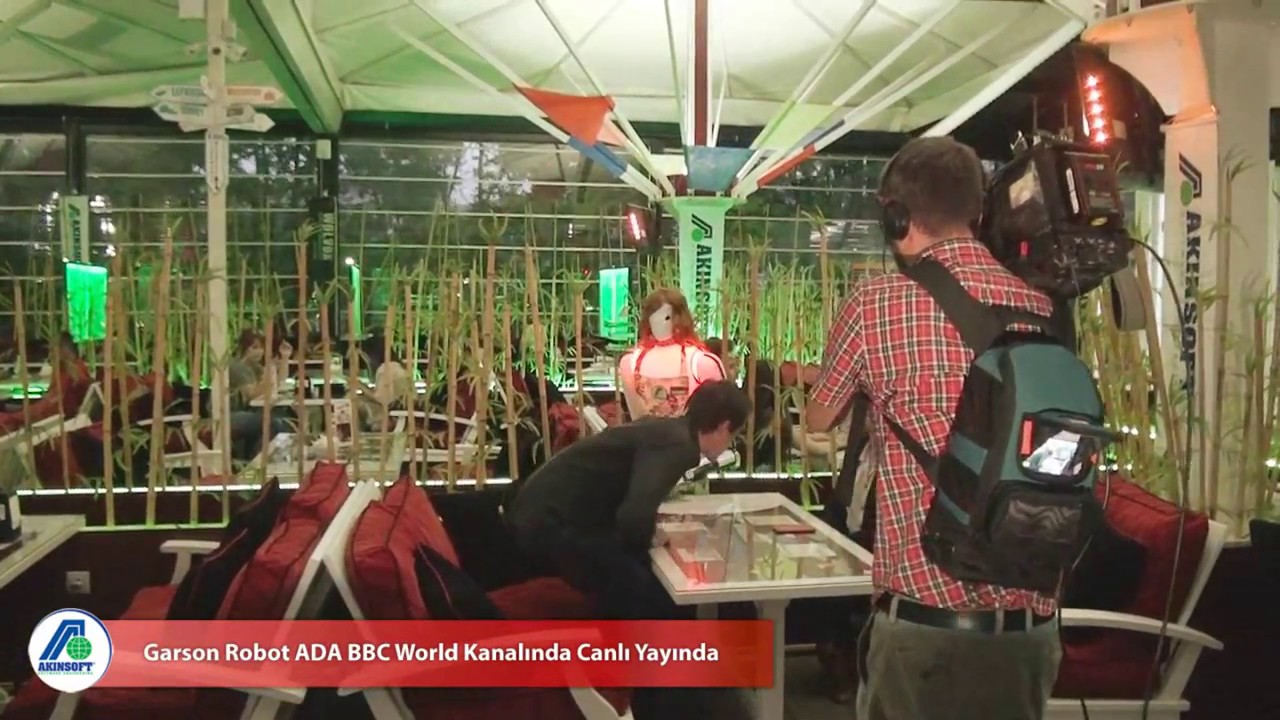Garson Robot ADA BBC World Kanalında Canlı Yayında (ADA BBC World News ...