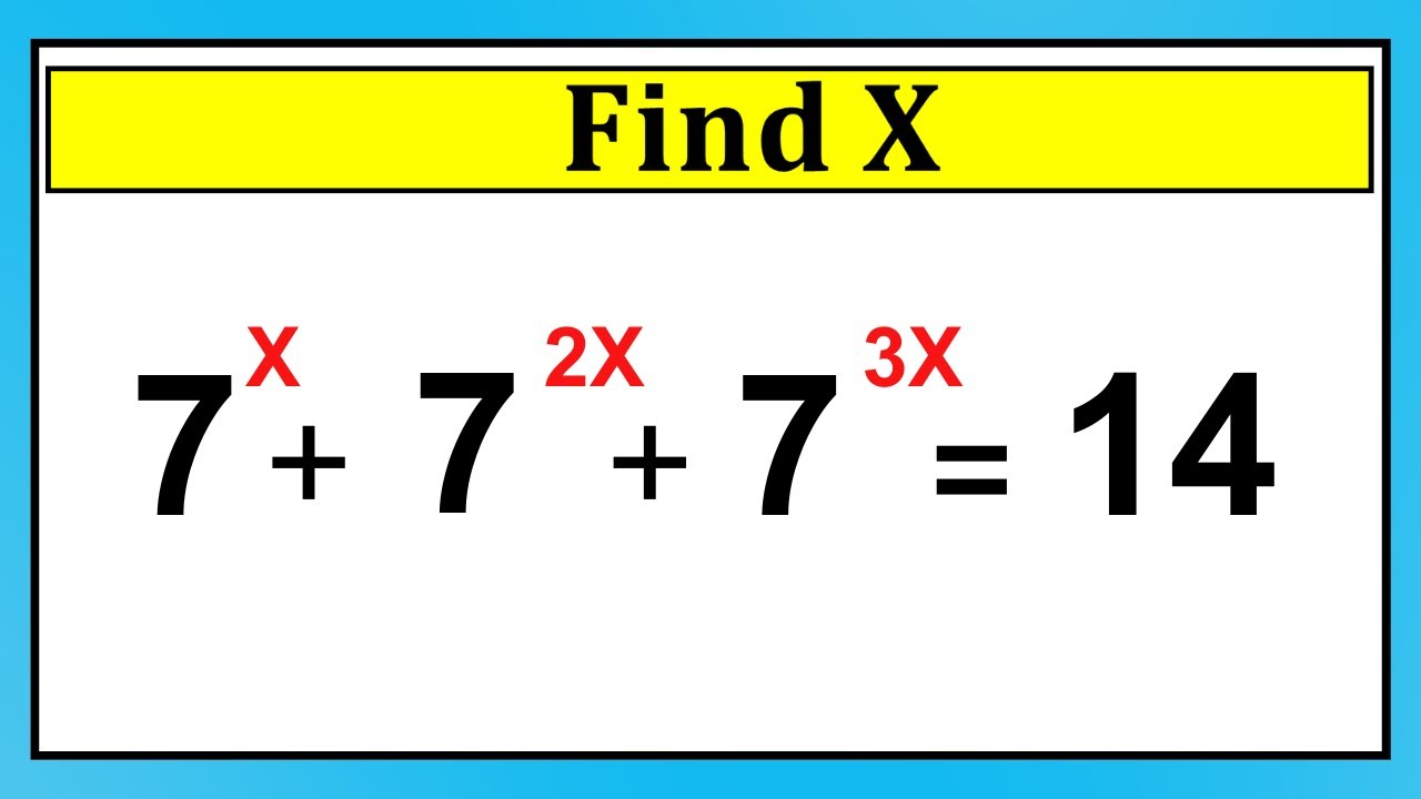 Nice Algebra Math Simplification | Find the Values of X - YouTube