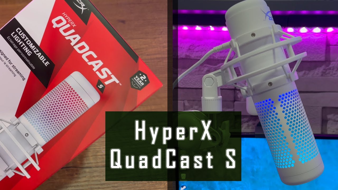 HyperX QuadCast S RGB USB Condenser Microphone Unboxing - YouTube