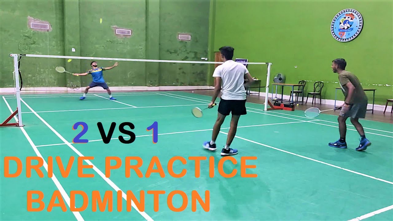 2 Vs 1 Drive Practice |Badminton Training| - YouTube