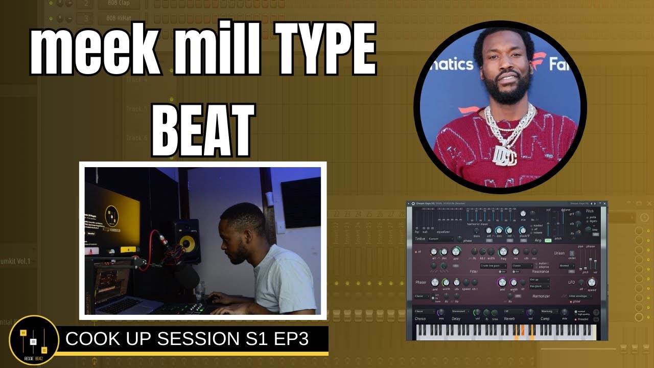 Making a Beat for Meek Mill With FL Studio 21 Stock Plugins : S1 E3 #meekmill - YouTube