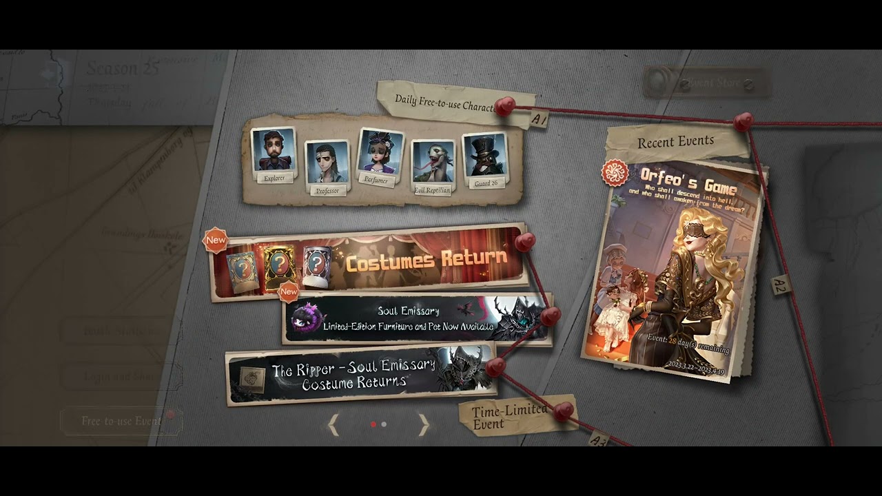The Ripper - Soul Emissary Costume Returns | Identity V - YouTube
