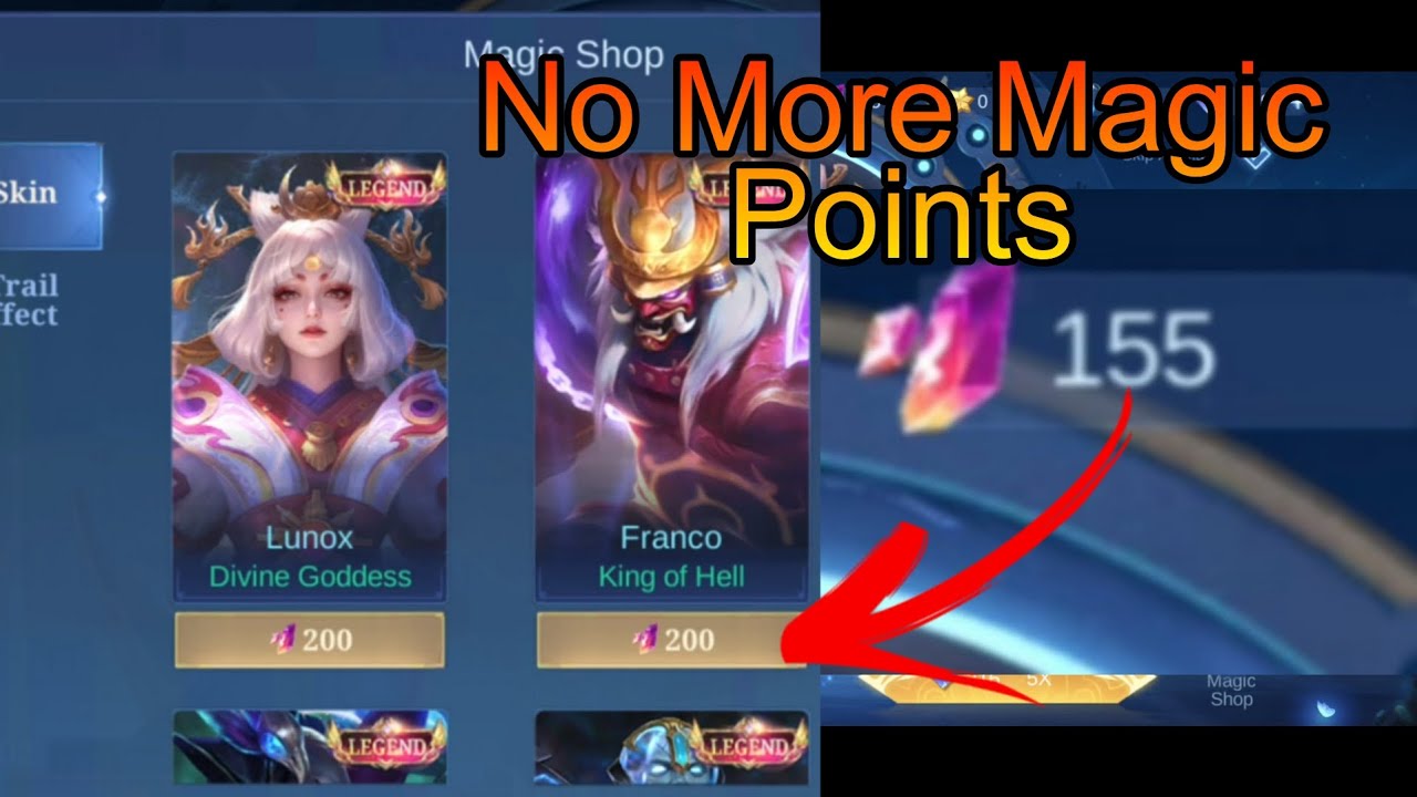 No More Magic Points, We have now Magic Core Easy Legend Skin | MLBB ...