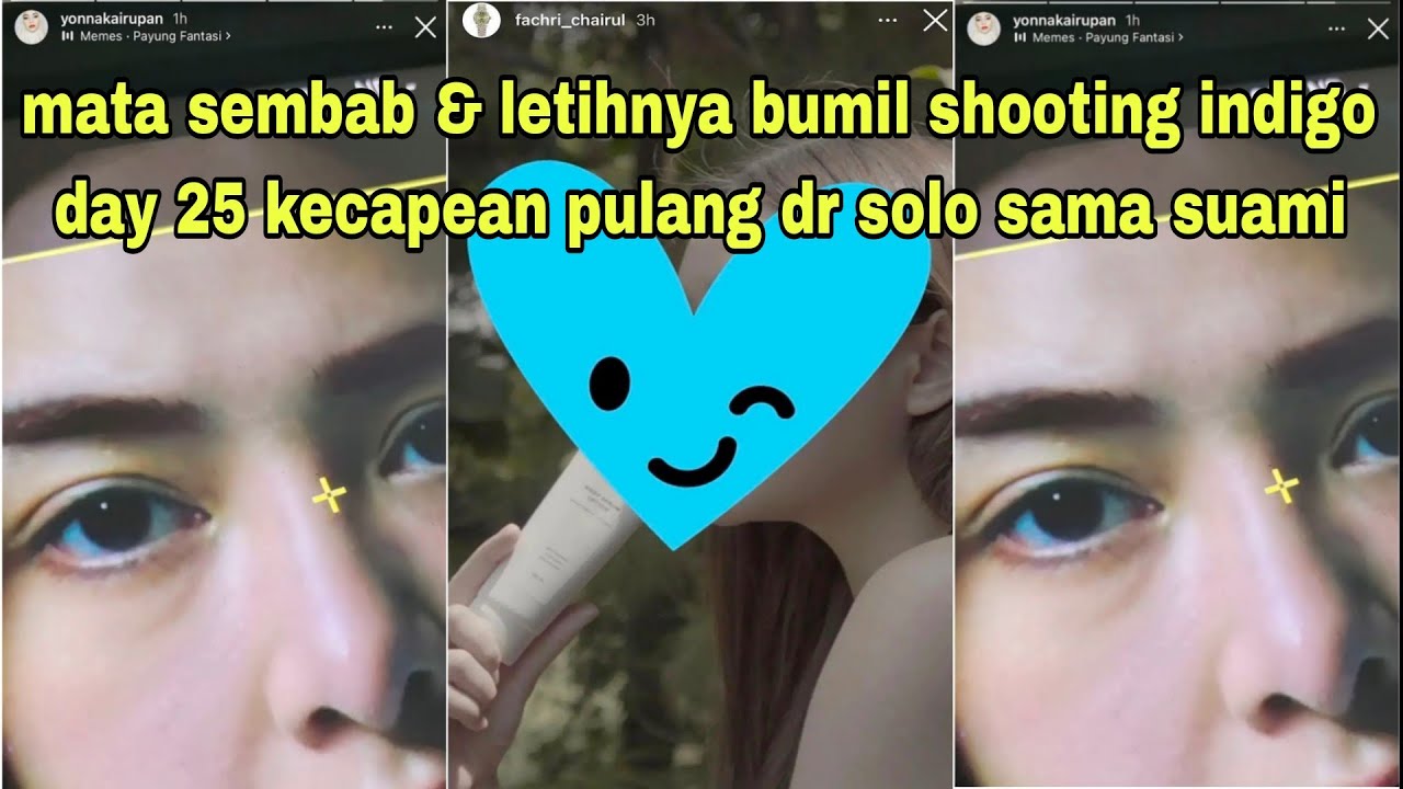 Mata sembab & lesu.. Terpantau manda shooting indigo day 25 kecapean ...