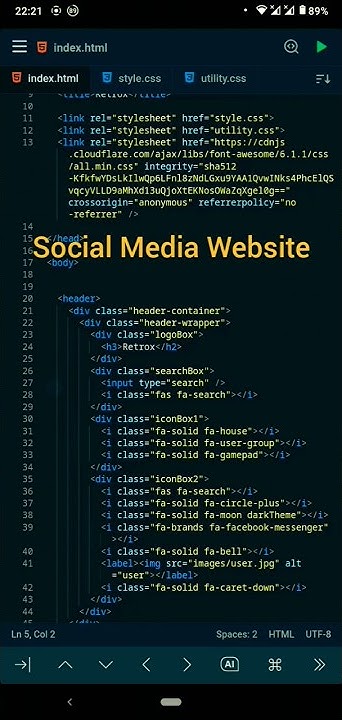 Facebook Clone html css javascript #shorts #youtubeshorts #coding #htmlcss #html #code #yt - YouTube