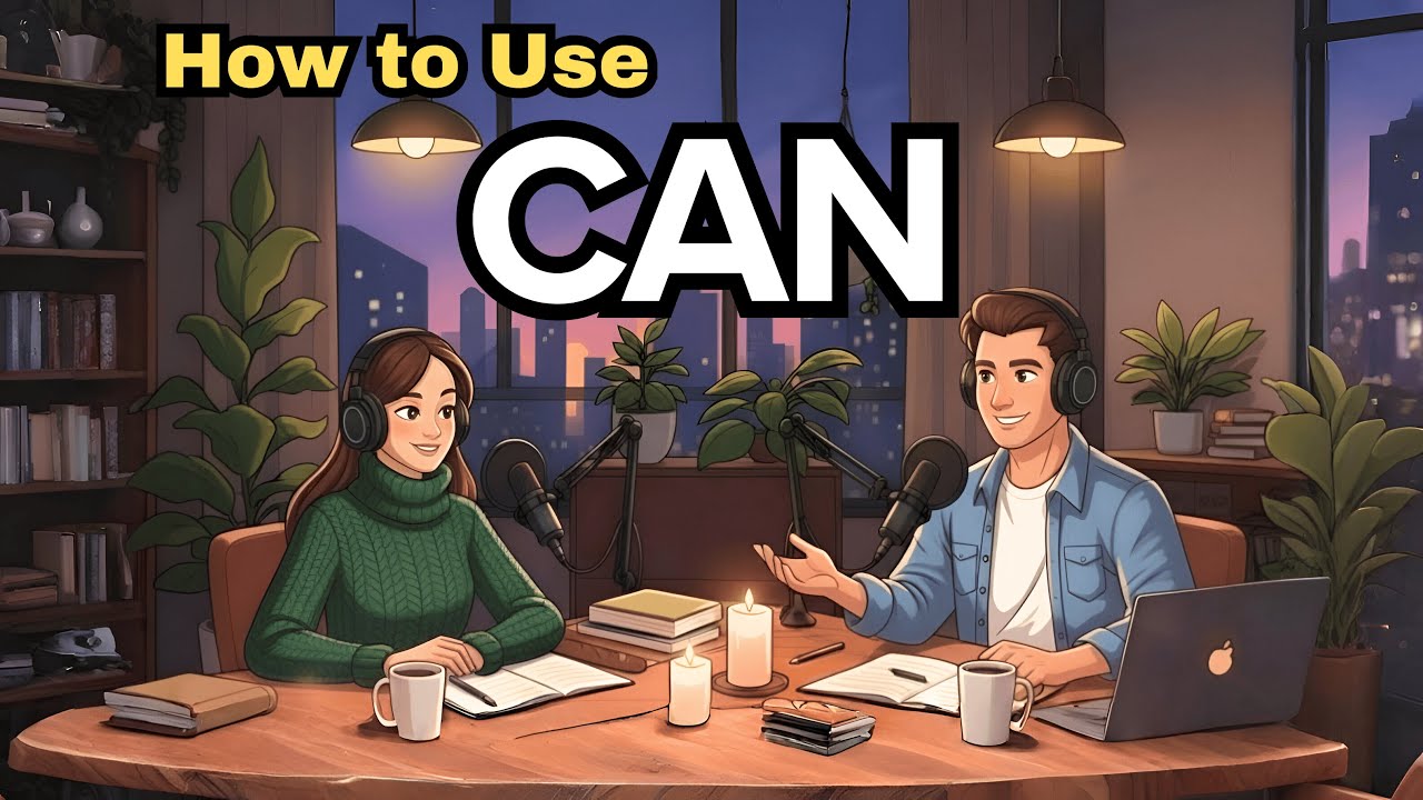 Learn English Podcast Conversation | How to Use CAN in English - YouTube