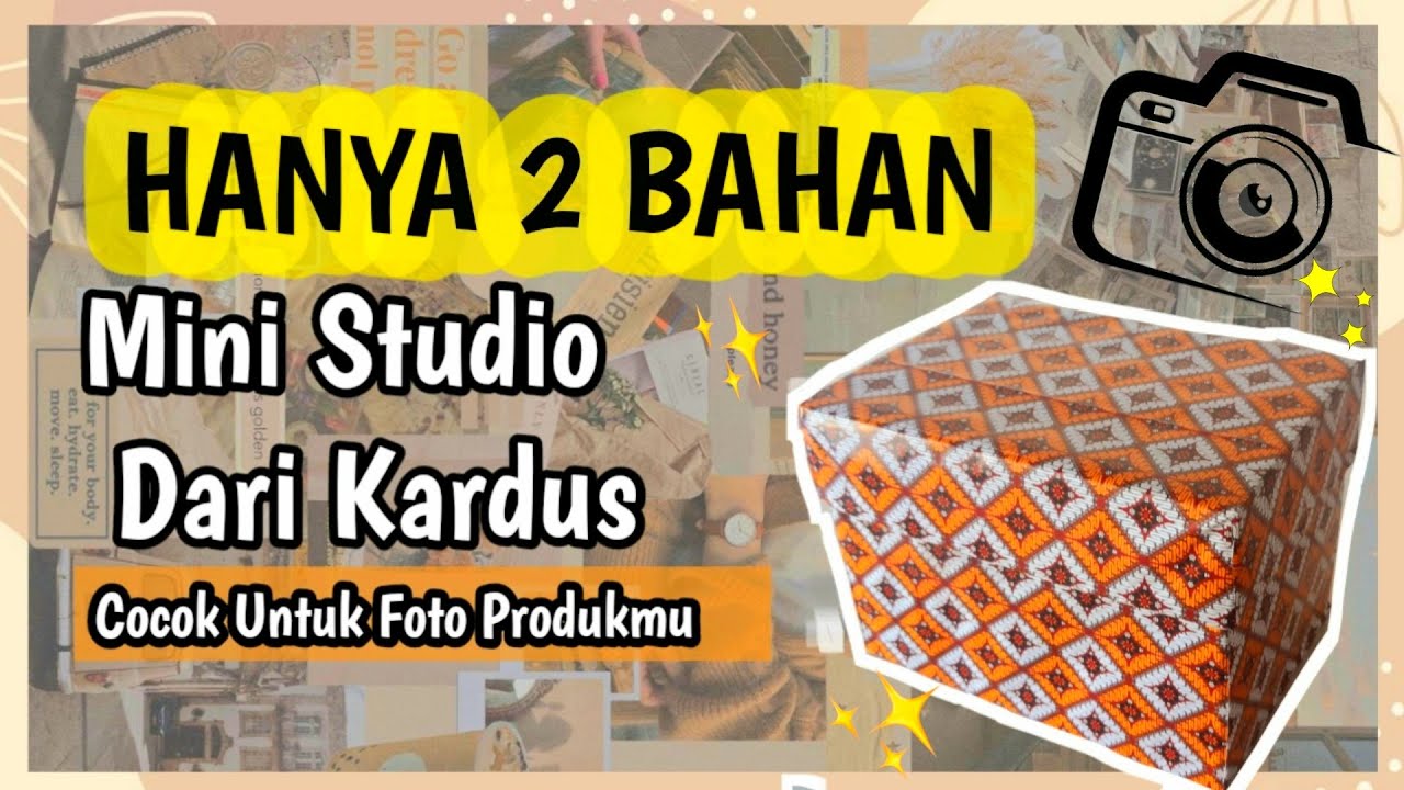 Membuat Mini Studio dari Kardus, Simpel dan Sangat Mudah di Praktikkan ...