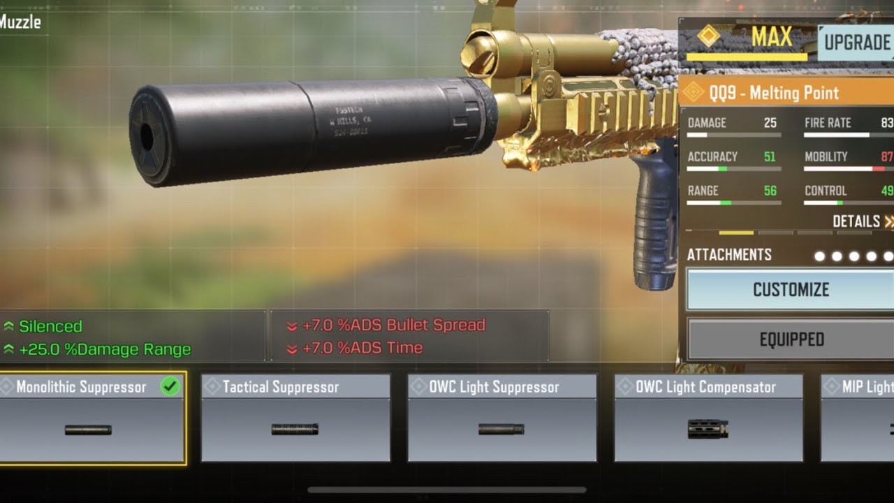 QQ9 NEW UPDATED ATTACHMENT MID & SEMI LONG RANGE MP CALL OF DUTY CODM # ...