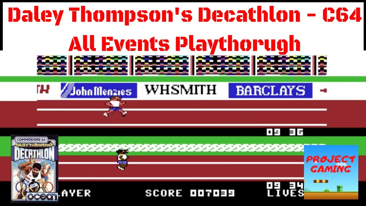 Daley Thompson's Decathlon | C64 | All Events Playthrough - YouTube