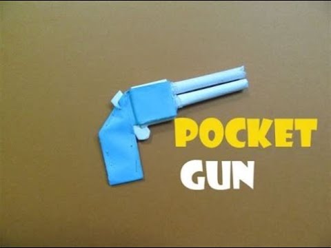 How To Make a Paper Gun that Shoots | Origami Paper | Paper Handmade ...