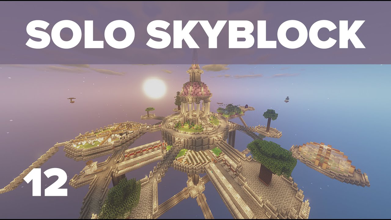Solo Skyblock: Episode 12 - Big Base Upgrades and a Beautiful Bee Farm ...