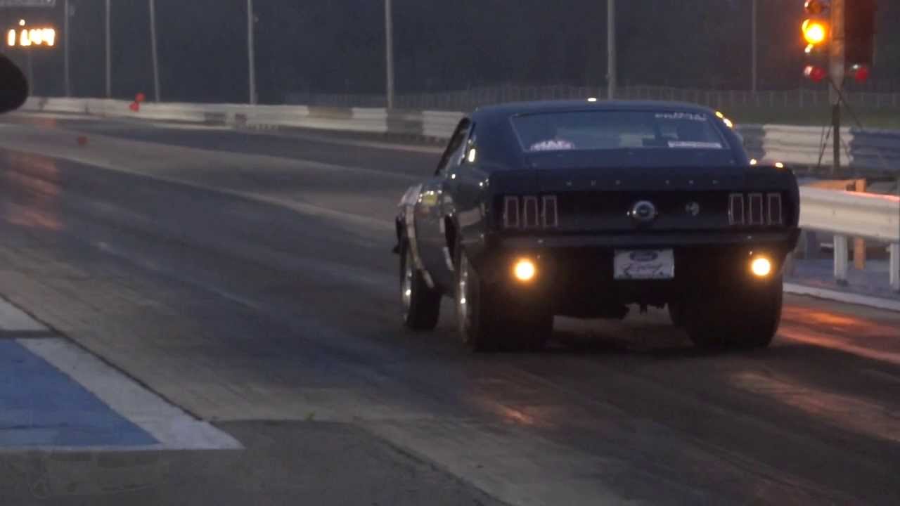 1969 Mach 1 Mustang Pro Mod drag! - YouTube