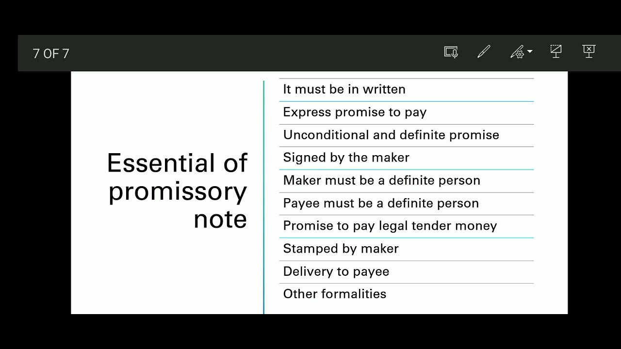 Business law- Ut 4, negotiable instrument, promissory note and its ...
