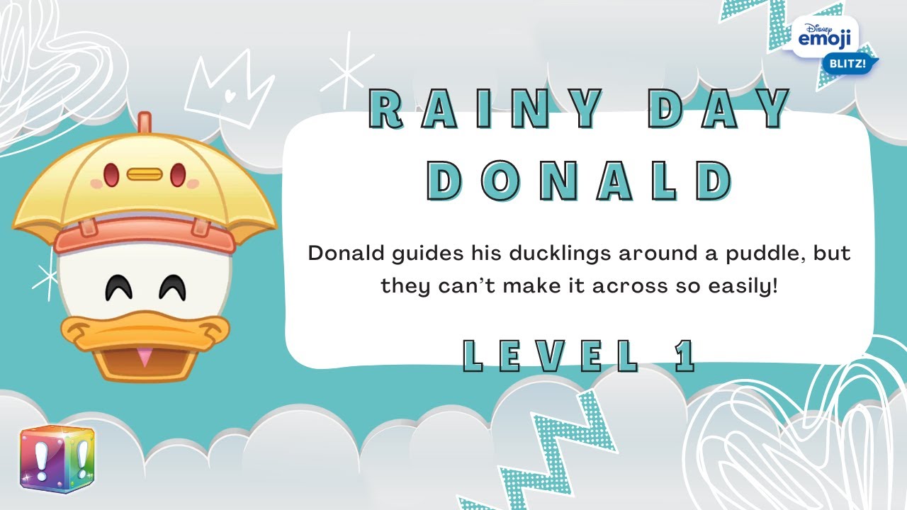 Disney Emoji Blitz - Rainy Day Donald (Level 1) - Mickey & Friends ...