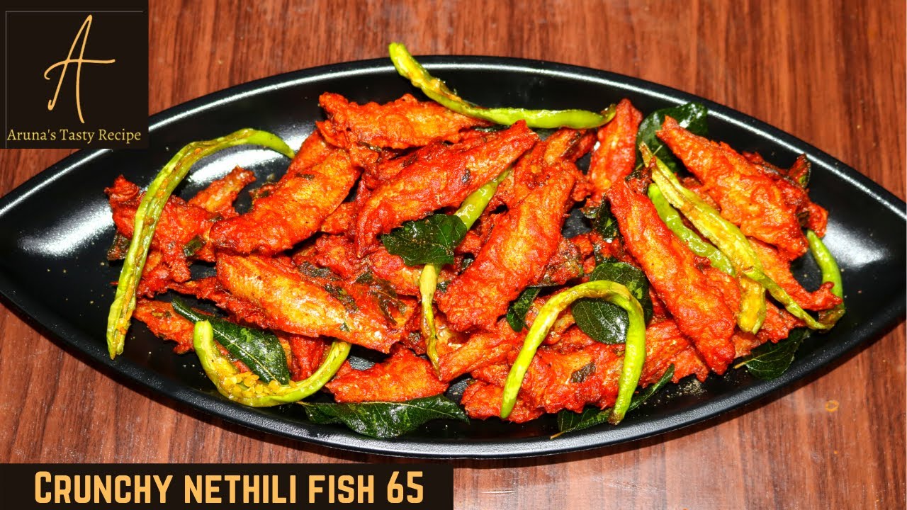 Crunchy Nethili fish 65 / crispy fried Anchovies/ Nethili crispy fry ...