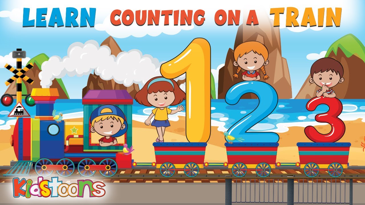 Learn 1 to 10 Numbers on a Train | Best Learning Video for Toddlers ...