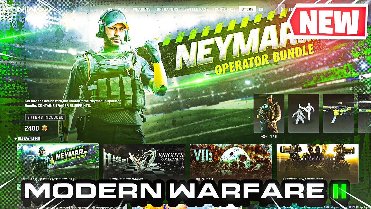 The NEW NEYMAR JR OPERATOR BUNDLE in MODERN WARFARE 2! - NEYMAR JR ...