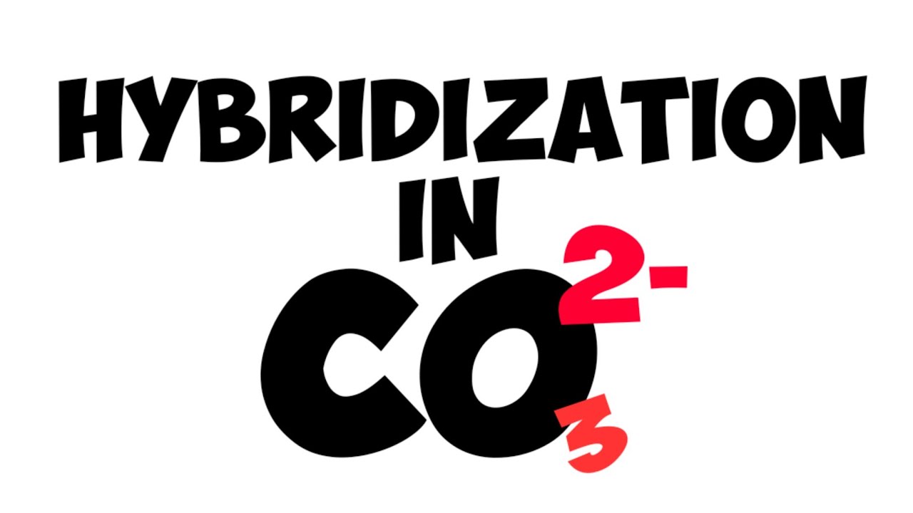 hybridization and geometry of Carbonate ion #hybridization_in_carbonate ...