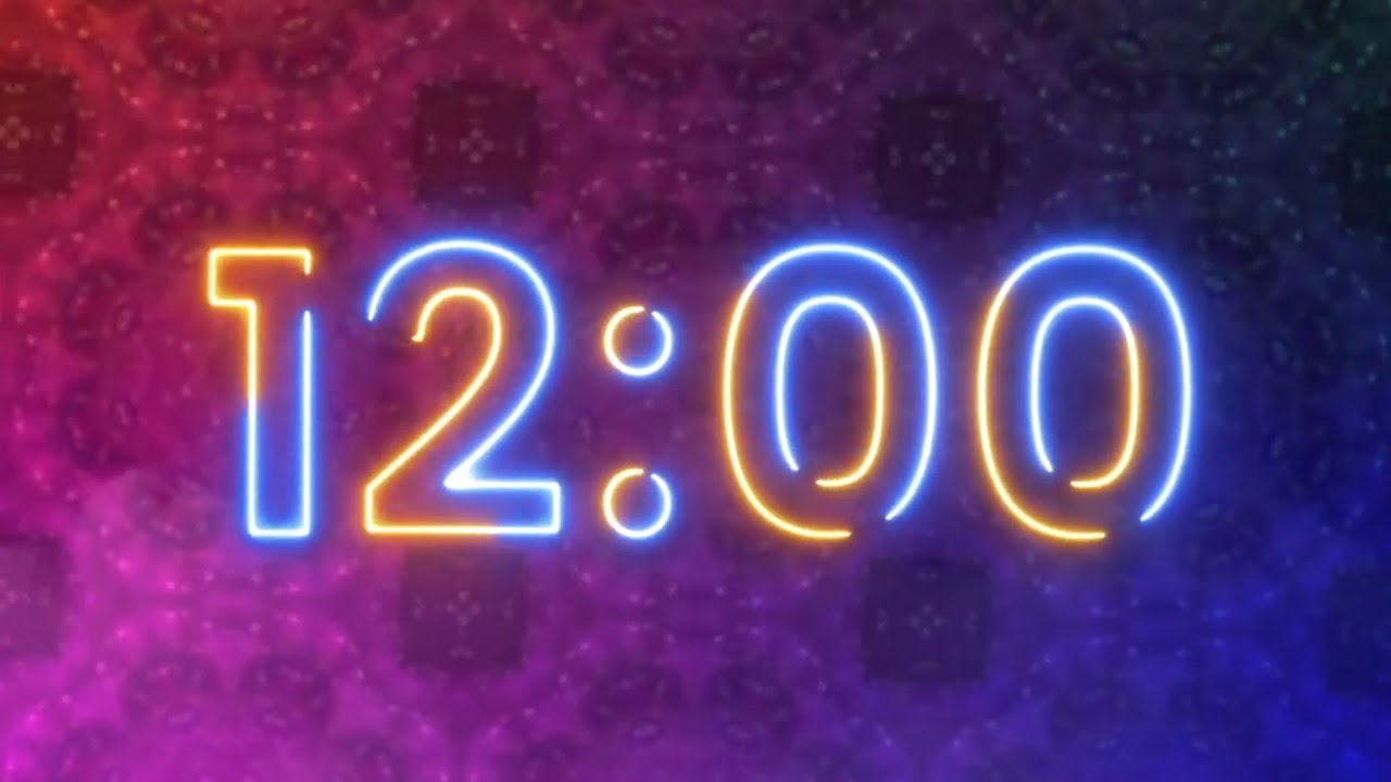 12 Minute Timer | 720 Seconds Countdown | Clean And Simple Timer - YouTube