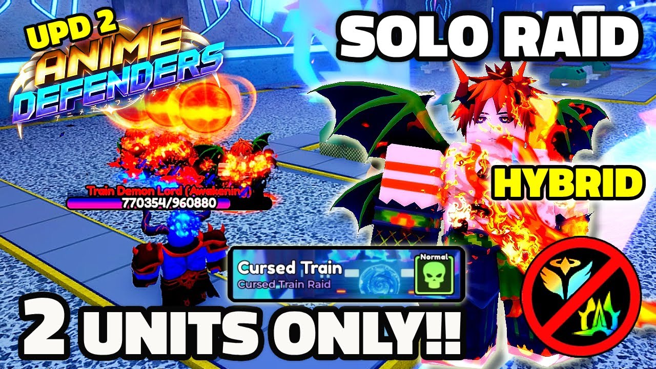 NEW Solo Cursed Train Raid ft. HYBRID Flame Dragon God (Natsu) 2 Units ...