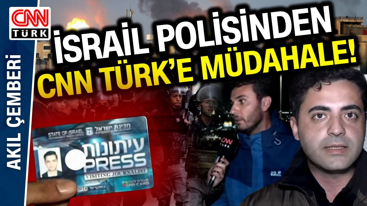 İsrail CNN Türk Ekibine Müdahale Etti! Çağdaş Evren Şenlik ve Halil ...