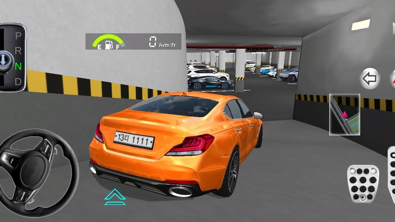 New Orange Tesla Audi Brand Car Park || Car For Parking 3D Driving ...