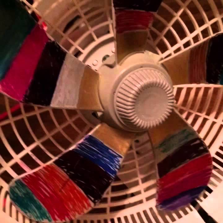 DIY colorful fan! - YouTube