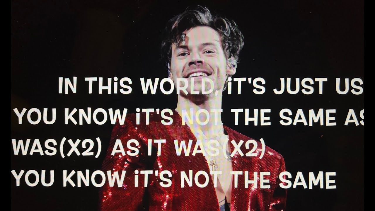 Harry Styles- As It Was(Lyrics) - YouTube