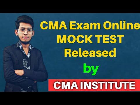 CMA ONLINE MOCK TEST RELEASED BY CMA INSTITUTE - YouTube