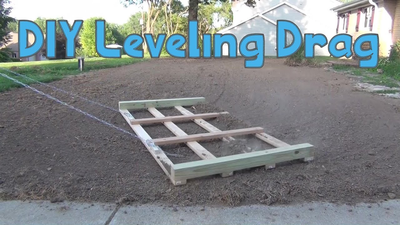 DIY Lawn Drag To Level The Lawn YouTube